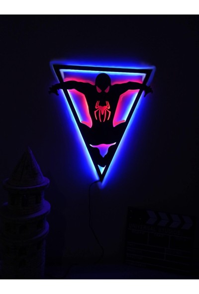 AS Desing Asdesing Örümcek Adamlı Şerit Ledli Tablo Işıklı Tablo Dekor Tablo AS Desing Asdesing Örümcek Adamlı Şerit Ledli Tablo Işıklı Tablo Dekor Tablo