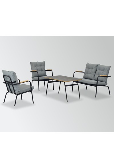 4 Kişilik Bahçe-Balkon-Teras Oturma Grubu , Çay Köşesi Seti