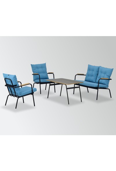 Çavdar Group 4 Kişilik Bahçe-Balkon-Teras Oturma Grubu , Çay Köşesi Seti