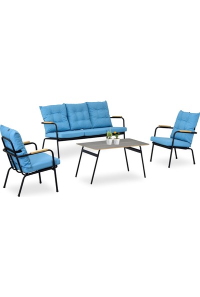5 Kişilik Bahçe-Balkon-Teras Oturma Grubu , Çay Köşesi Seti
