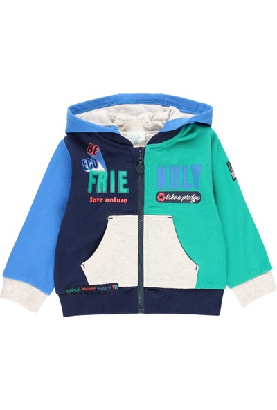 Boboli Erkek Bebek Kapüşonlu Uzun Kollu Örme Ceket Boboli Erkek Bebek Kapüşonlu Uzun Kollu Örme Ceket