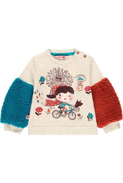 Boboli Kız Çocuk Sweatshirt Ekru Boboli Kız Çocuk Sweatshirt Ekru