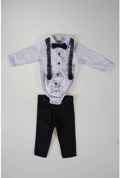 Miniko Kids Yeni Sezon Erkek Bebek Gömlekli Pantolon Askılı Takım Miniko Kids Yeni Sezon Erkek Bebek Gömlekli Pantolon Askılı Takım