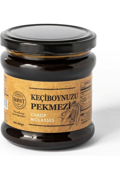 Bercekız Servet Şekerleme Keçiboynuzu Pekmezi -Harnup 450 gr