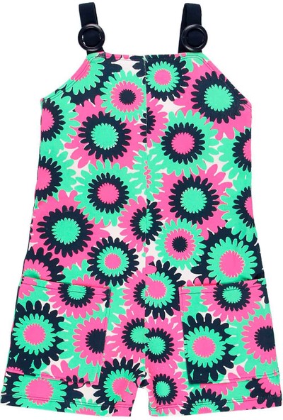 Boboli Kız Çocuk Çiçek Desenli Askılı Tulum Boboli Kız Çocuk Çiçek Desenli Askılı Tulum