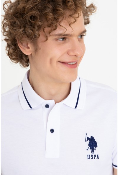 U.S. Polo Assn. Erkek Beyaz T Shirt Basic