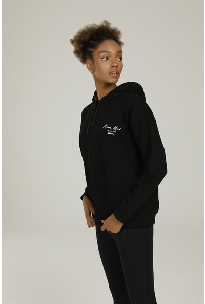 Kinetix SN835 Mona Detaıl Siyah Kadın Sweatshirt Kinetix SN835 Mona Detaıl Siyah Kadın Sweatshirt