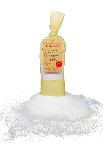 Hanzade Bitkisel 84 Mineralli Çankırı Kristal Toz Kaya Tuzu Bez Torba 1 kg Hanzade Bitkisel 84 Mineralli Çankırı Kristal Toz Kaya Tuzu Bez Torba 1 kg