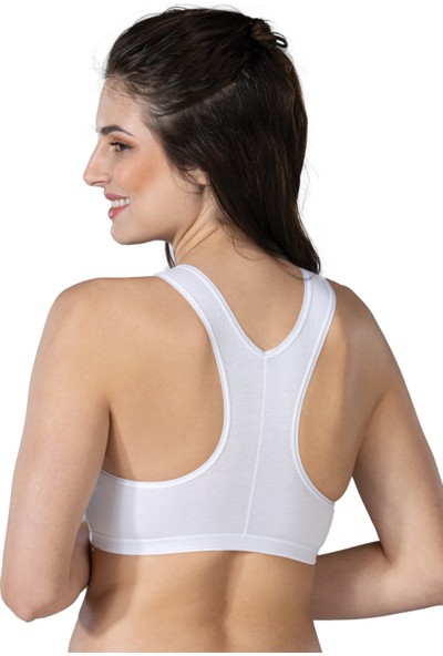 Beyaz Emay 1424 Modal Cotton Sporcu Büstiyer