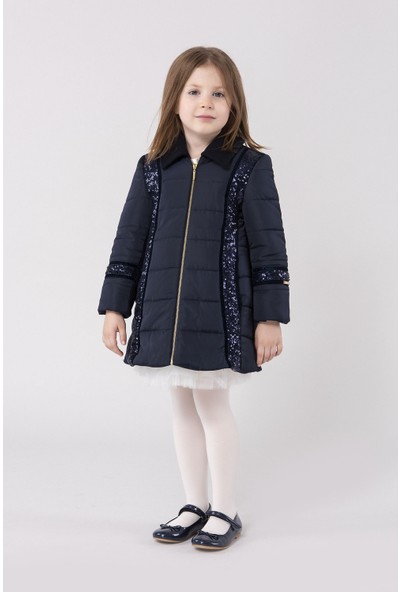 Pamina Kız Çocuk Kaban Lacivert