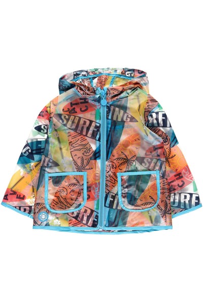 Boboli Erkek Çocuk Sörf Temalı Kapüşonlu Yağmurluk Boboli Erkek Çocuk Sörf Temalı Kapüşonlu Yağmurluk