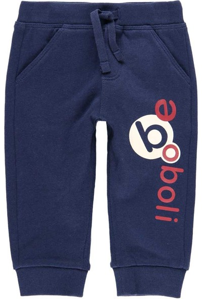 Boboli Erkek Bebek Eşofman Altı Yazı Baskılı Lacivert