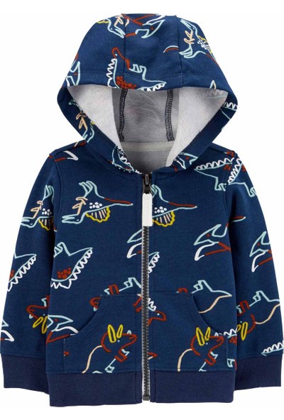 Carter's Erkek Bebek Kapüşonlu Eşofman Üstü Lacivert