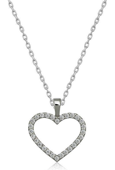 Hercai Store 925 Ayar Gümüş Kalp Kadın Kolye Hercai Store 925 Ayar Gümüş Kalp Kadın Kolye