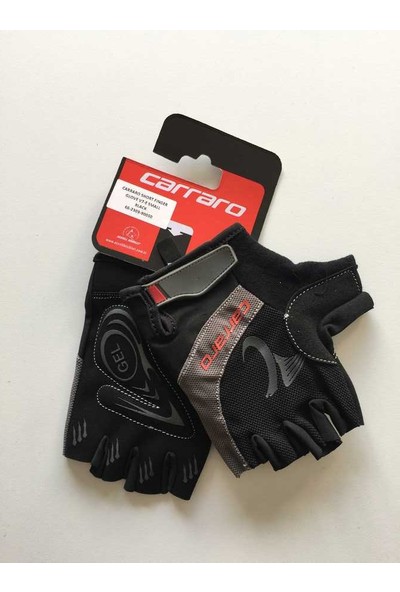 Carraro Kısa Parmak Eldiven V7 E - Siyah Gri - M Beden