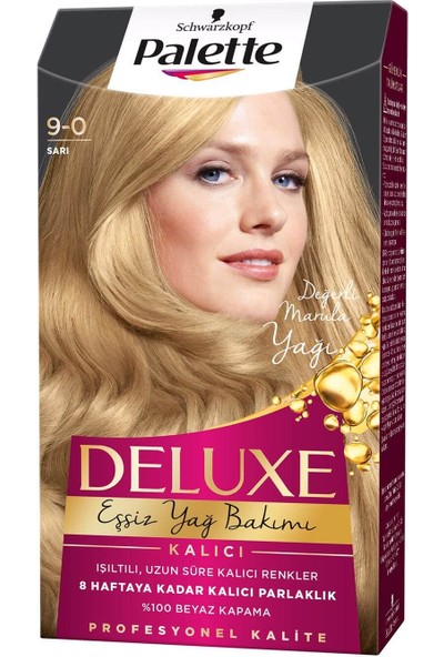 Palette Deluxe Saç Boyası 9.0 Sarı x 3 Adet Palette Deluxe Saç Boyası 9.0 Sarı x 3 Adet