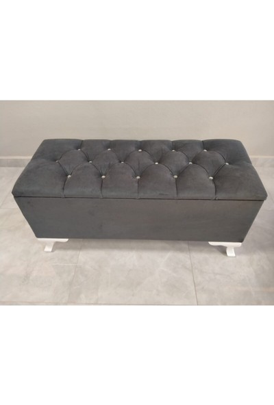 Viya Dekor Modern Sandıklı Puf Bench 100 X 45 X 40 Cm Viya Dekor Modern Sandıklı Puf Bench 100 X 45 X 40 Cm