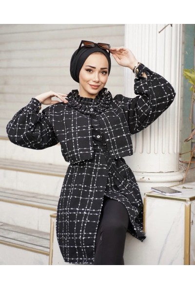 Tomrisco Tüvit Fırfırlı Ceket