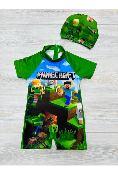 Minecraft Baskılı Mayo Bone