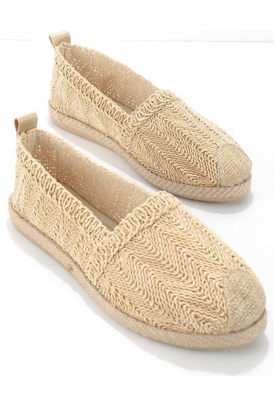 Bambi Camel Örgü Kadın Espadril K01823300016