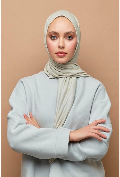 Naciye Sultan Tesettür Penye Şal Gri