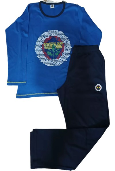 Rolypoly Fenerbahçe Uzun Kolu Pantolonlu Erkek Pijama Takımı, Lmavi Rolypoly Fenerbahçe Uzun Kolu Pantolonlu Erkek Pijama Takımı, Lmavi