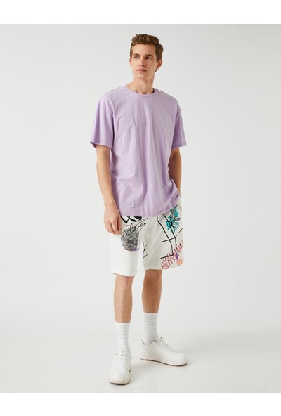 Koton Slim Fit Baskılı Tişört