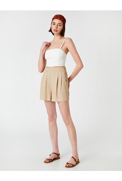 Koton Pileli Şort