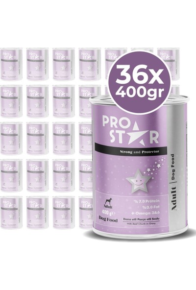 Prostar Yetişkin Köpek Konserve Maması Dana Etli 400 gr Prostar Yetişkin Köpek Konserve Maması Dana Etli 400 gr