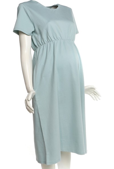 Baby Mom Babymom Hamile Cepli Elbise Kısa Kol