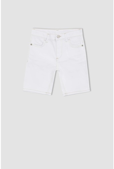 DeFacto Erkek Çocuk 23 Nisan Çocuk Bayramı  Bermuda Jean Şort W8094A622SM