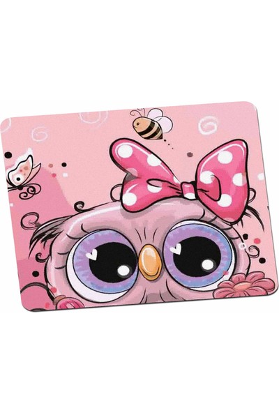 Panorama Ajans Tatlı Pembe Baykuş Owl Kurdele Mouse Pad Panorama Ajans Tatlı Pembe Baykuş Owl Kurdele Mouse Pad