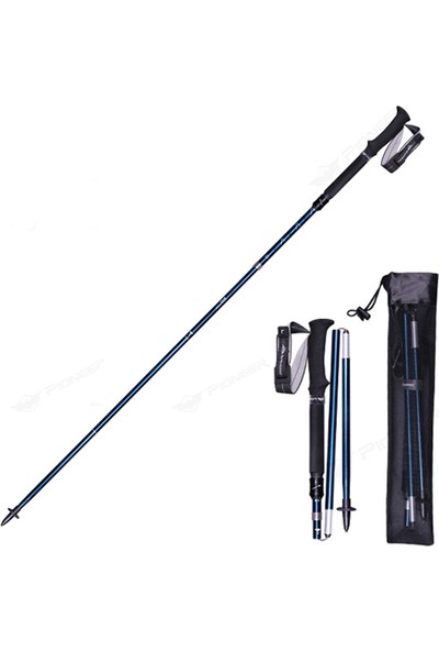 Pioneer Yeni 5 Bölümler Katlanabilir Ultra Hafif 7075 Alüminyum Tüp Trekking Kutup Alüminyum Karbon Tungsten Trekking Kutup 259G (Yurt Dışından)