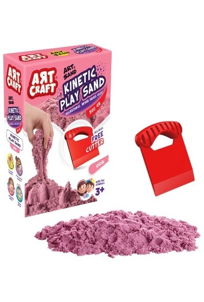 03688 Dede, Aksesuarlı Pembe Kinetik Oyun Kumu 500 gr 03688 Dede, Aksesuarlı Pembe Kinetik Oyun Kumu 500 gr