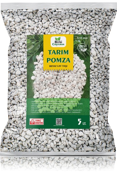 Bitki Coşturan Pomza Beyaz Lav Taşı 5 Lt