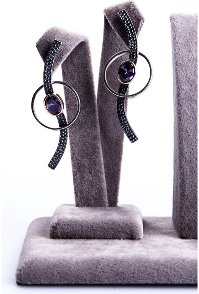 Dada Ametis Taşlı Salvo Gümüş Küpe Dada Ametis Taşlı Salvo Gümüş Küpe