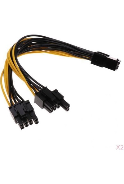 Flameer 2x Pcı-E 8 Pin Dual 8 Pin / Pcıe 8 Pin-2x (6 + 2pin) Grafik Video Kablosu (Yurt Dışından) Flameer 2x Pcı-E 8 Pin Dual 8 Pin / Pcıe 8 Pin-2x (6 + 2pin) Grafik Video Kablosu (Yurt Dışından)
