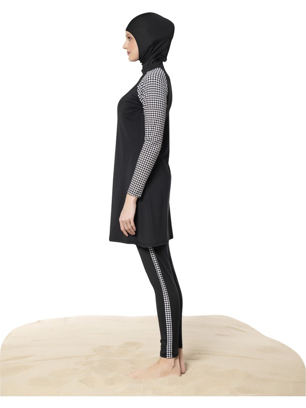 Ruko Maio Rukomayo Kare Desenli Reglan Kol Mikro- Lycra ( Fiyatı