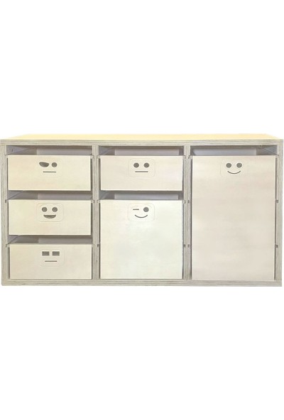 Naturkidz 6lı Emoji Oyuncak Düzenleyici