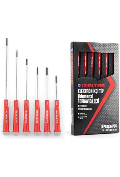 Izeltaş Elektronik Tip Klemens Tornavida Seti 6 Lı