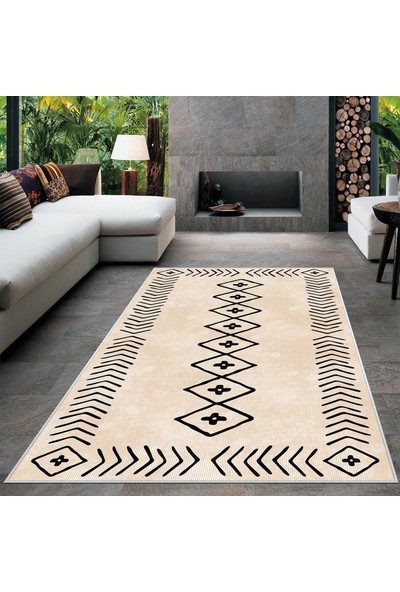 West Home Dijital Baskı Yıkanabilir Kaymaz Taban Salon Halısı Mutfak Halısı Yolluk ve Banyo Paspası