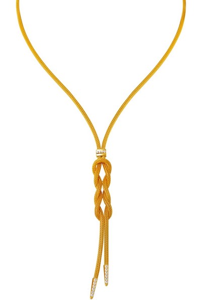 Bilezikci Örgü Zincir 14 Ayar Altın Gerdanlık