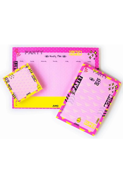 Juno Paper Masaüstü Planlayıcı Full Set - Party