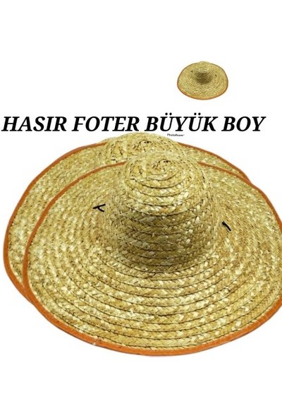 Komodo Hasır Foter Şapka Büyük Boy