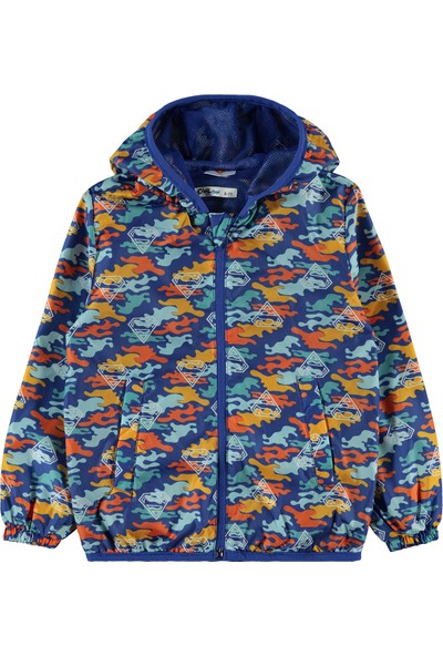 Superman Erkek Çocuk Kapüşonlu Yağmurluk 6-9 Yaş Saks Mavisi