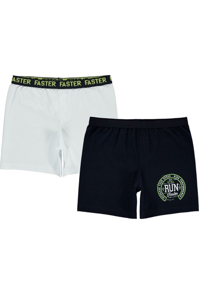 Civil Boys Erkek Çocuk 2'li Boxer Set 10-16 Yaş Lacivert