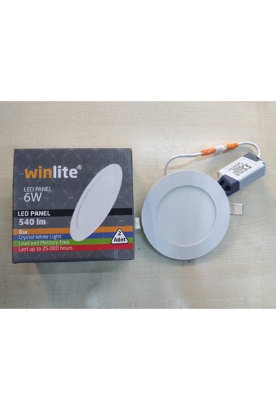Winlite 6W Slim 6500K Beyaz Işık Slim Panel LED 2 Adet Winlite 6W Slim 6500K Beyaz Işık Slim Panel LED 2 Adet