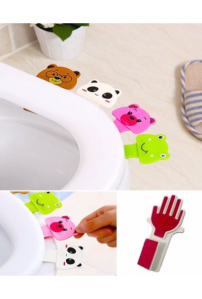 4'lü Klozet Kapağı Tutacağı Hijyenik Kaldırma Kolu Aparatı