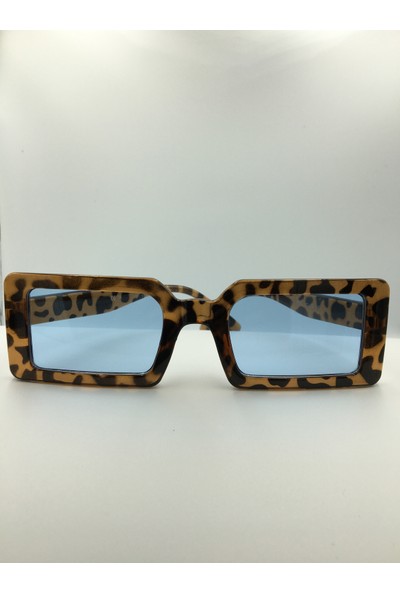 Moxxo Moda Leopar Desenli Mavi Camlı Kadın Güneş Gözlüğü Moxxo Moda Leopar Desenli Mavi Camlı Kadın Güneş Gözlüğü