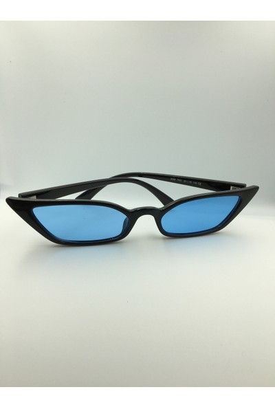 Moxxo Trend Retro Mavi Cam Cat Eye Kadın Güneş Gözlüğü